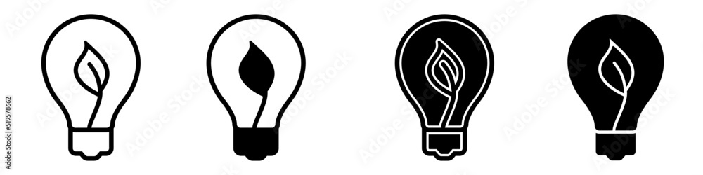 Alternative energy icon vector set. power illustration sign collection ...