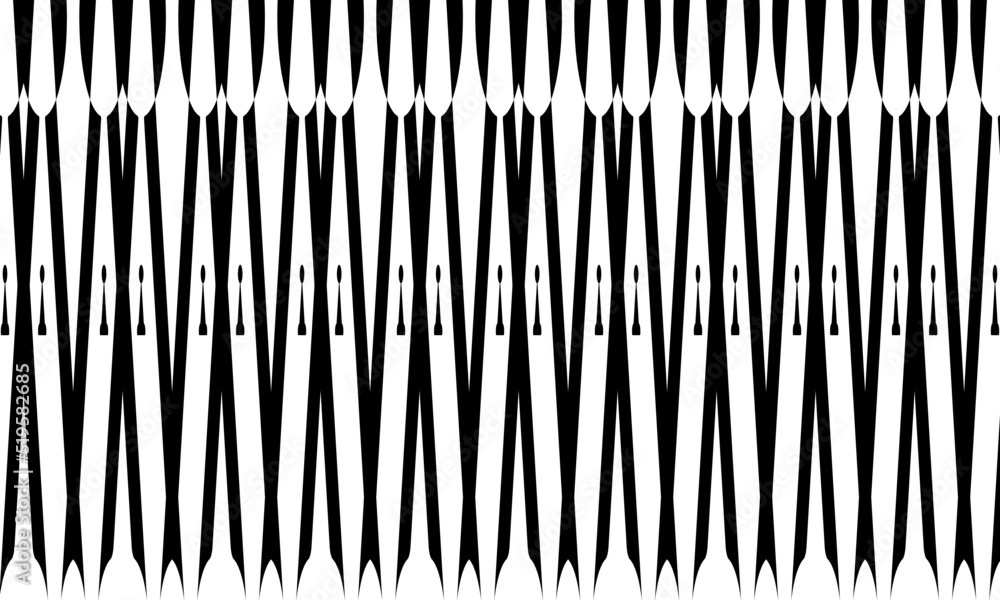 mystical and mysterious patterns in the style of op-art Black on white ...