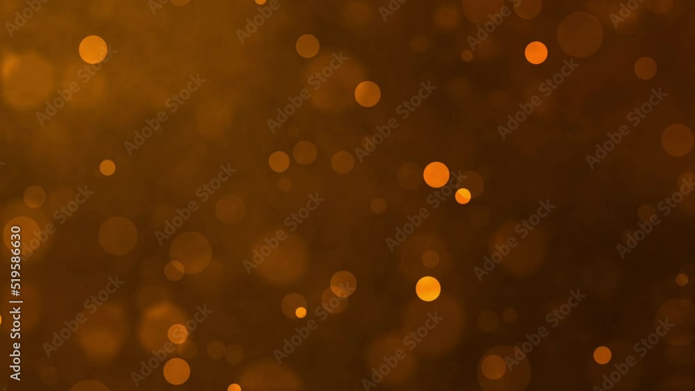 gold particles abstract background with shining golden Floating Dust Particles Flare Bokeh star ...