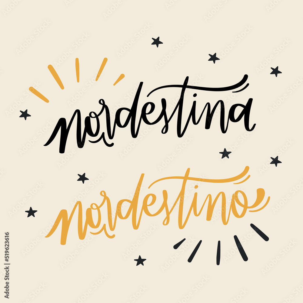 Nordestina. Northeastern. Brazilian Portuguese Hand Lettering ...