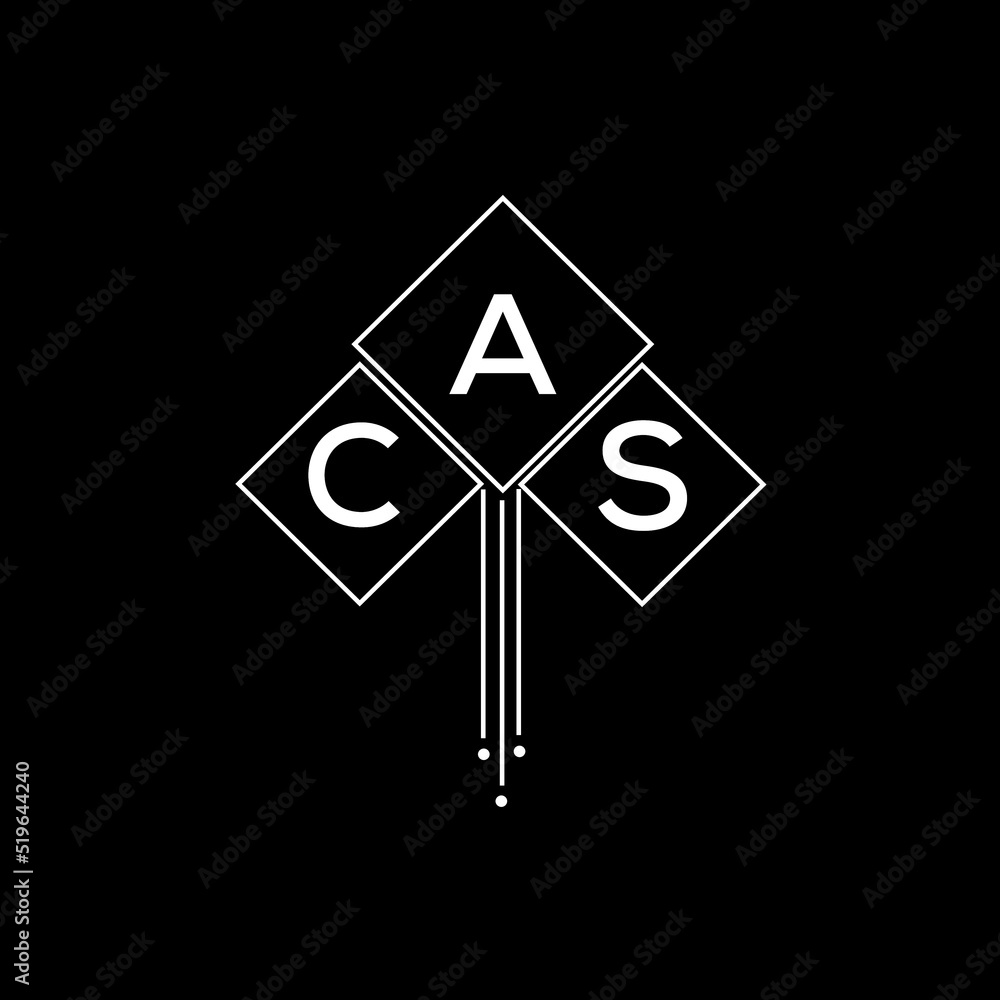 CAS letter logo design with white background in illustrator, CAS vector ...