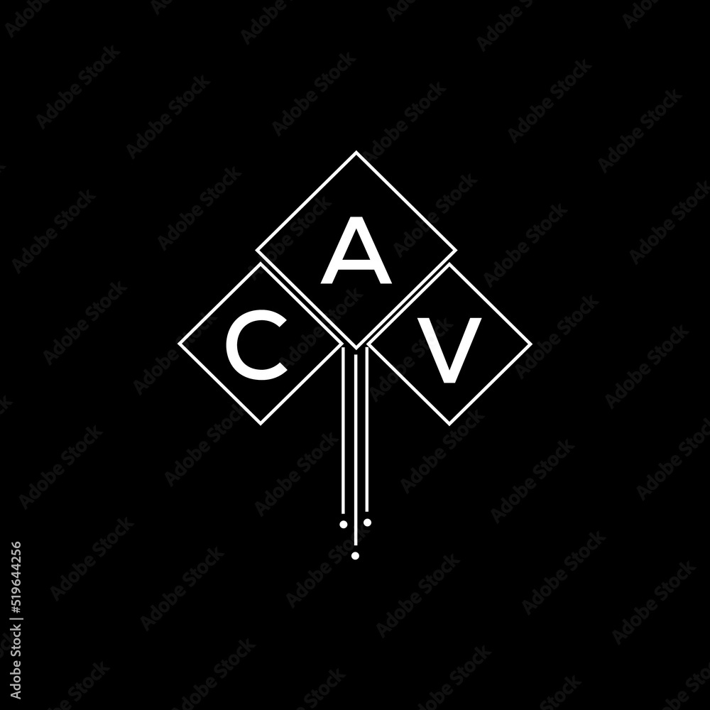 CAV letter logo design with white background in illustrator, CAV vector ...
