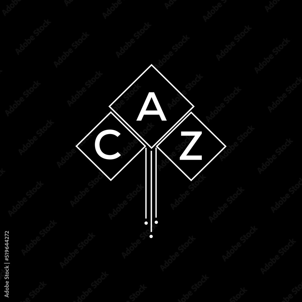 CAZ letter logo design with white background in illustrator, CAZ vector ...