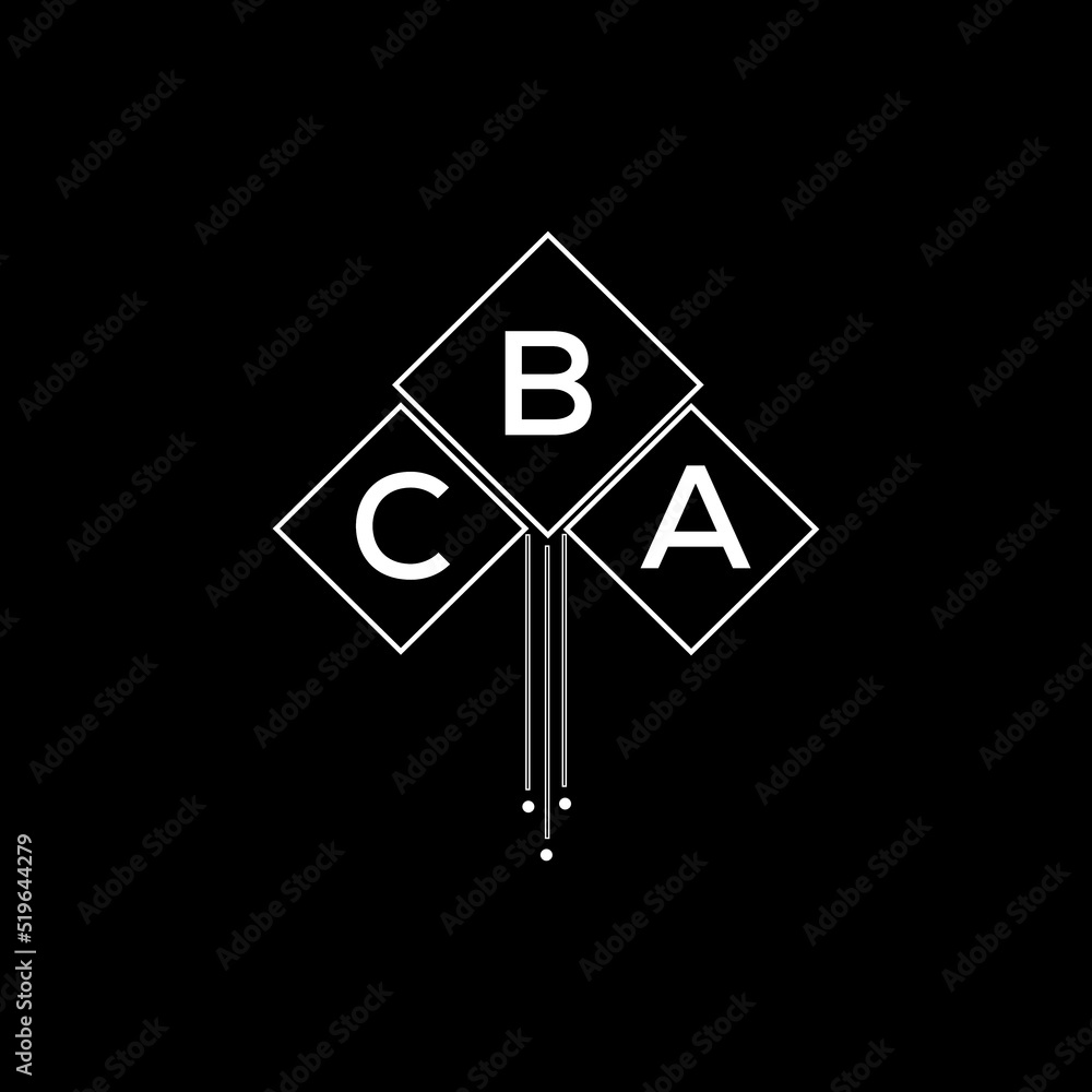 CBA letter logo design with white background in illustrator, CBA vector ...