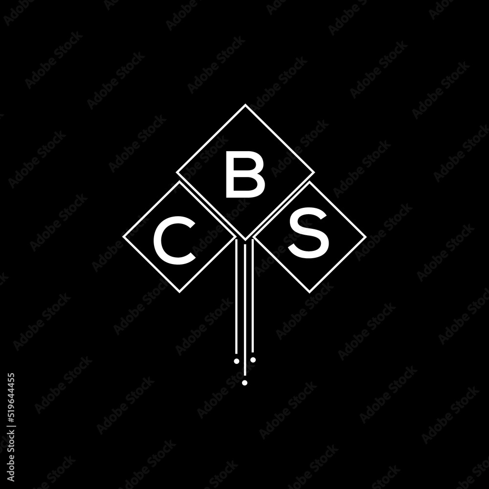 CBS letter logo design with white background in illustrator, CBS vector ...