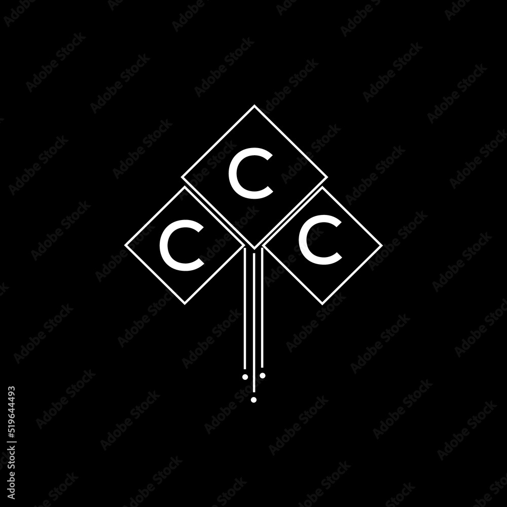 CCC letter logo design with white background in illustrator, CCC vector ...