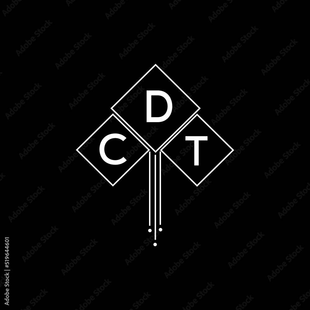 CDT letter logo design with white background in illustrator, CDT vector ...