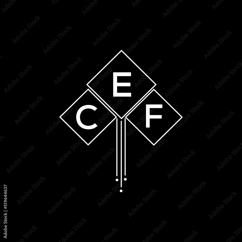 CEF letter logo design with white background in illustrator, CEF vector ...
