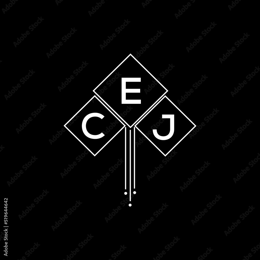 CEJ letter logo design with white background in illustrator, CEJ vector ...