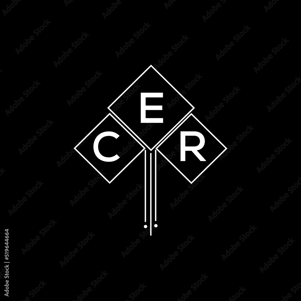 CER letter logo design with white background in illustrator, CER vector ...