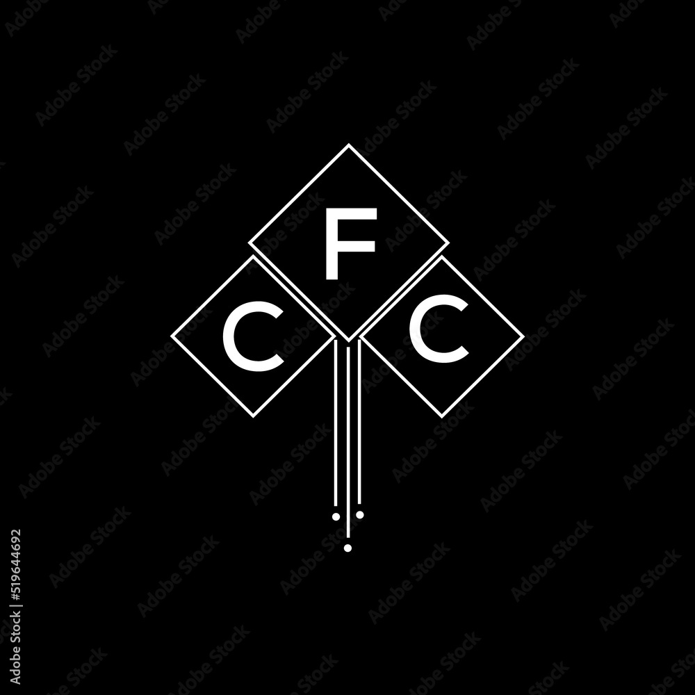 CFC letter logo design with white background in illustrator, CFC vector ...
