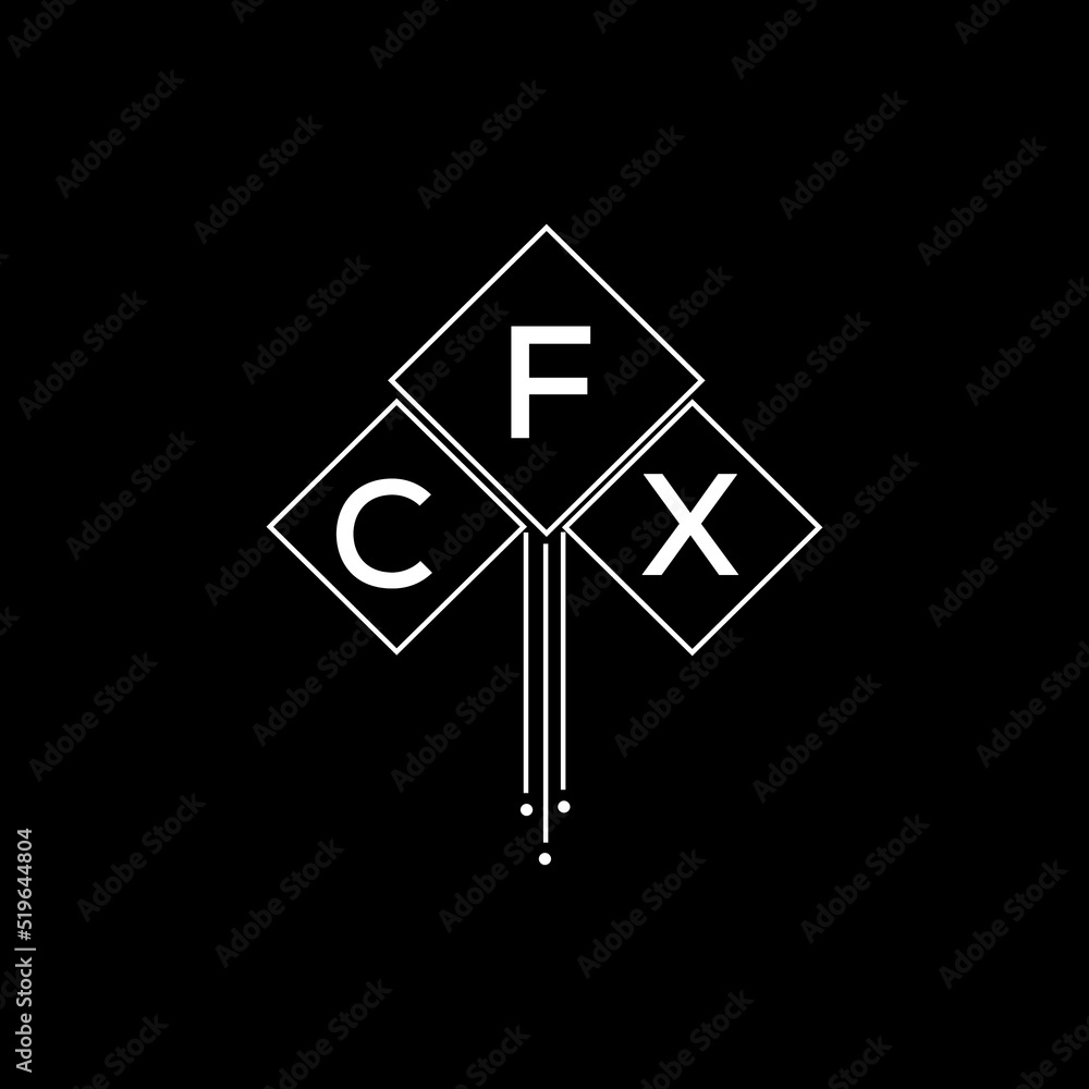 CFX letter logo design with white background in illustrator, CFX vector ...