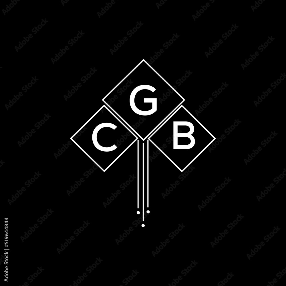CGB letter logo design with white background in illustrator, CGB vector ...