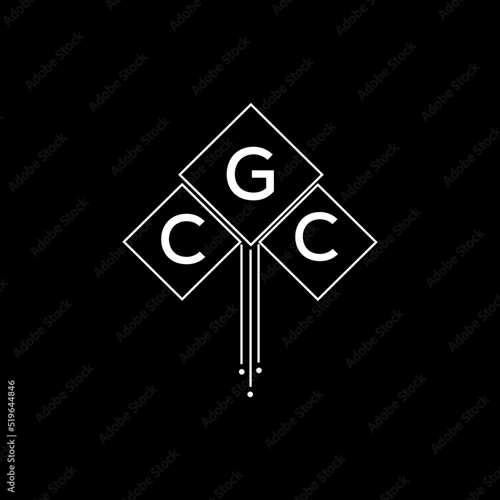 CGC letter logo design with white background in illustrator, CGC vector ...