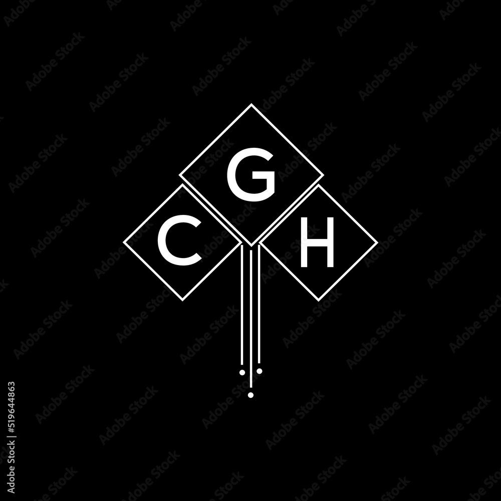 CGH letter logo design with white background in illustrator, CGH vector ...