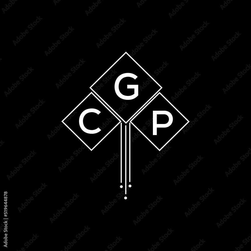 CGP letter logo design with white background in illustrator, CGP vector ...