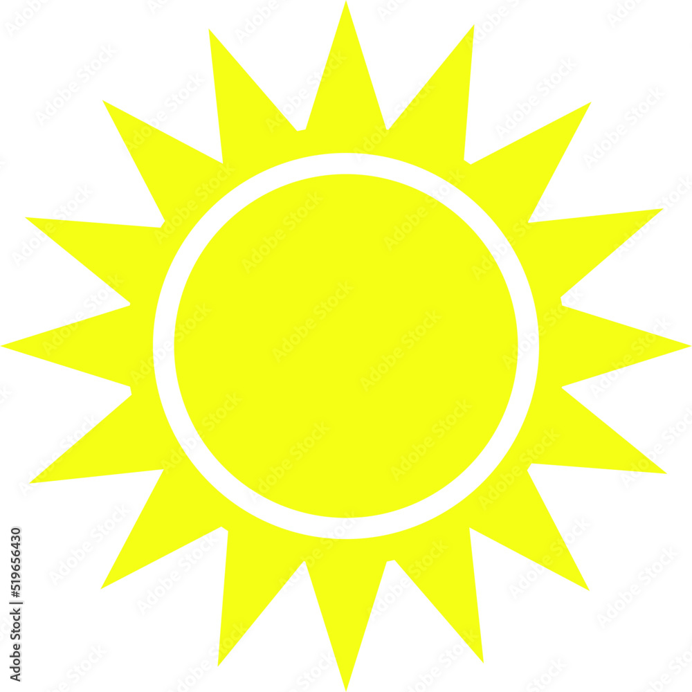 sun vector design illustration isolated on transparentbackground ...
