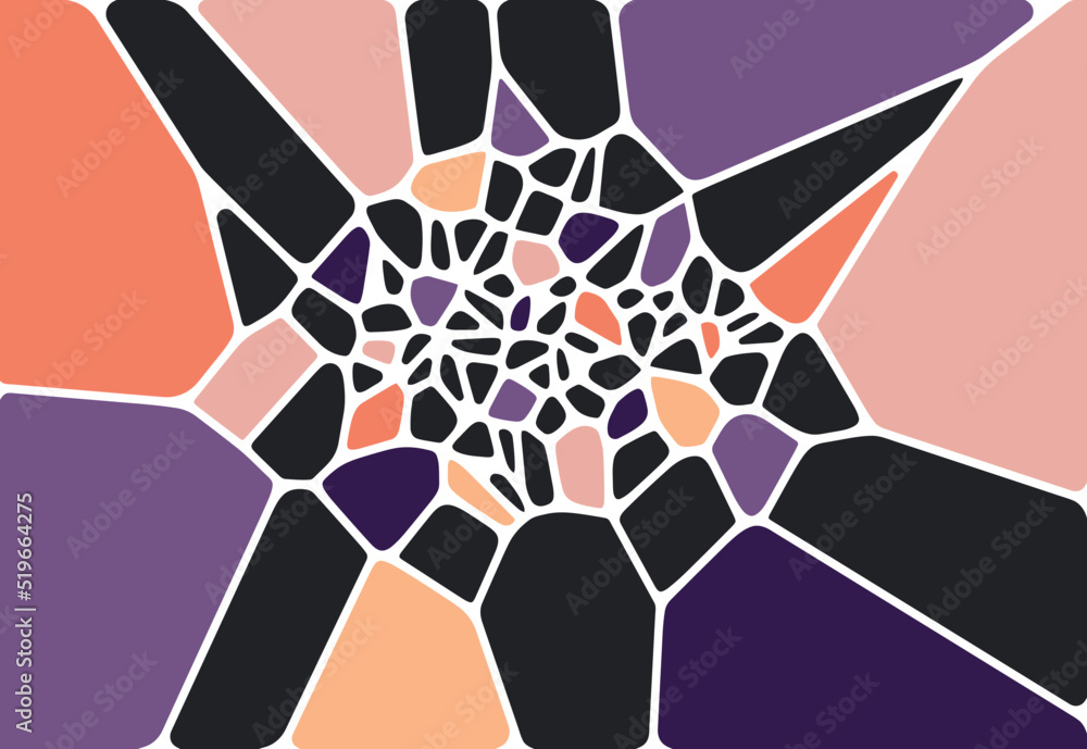 Voronoi colorful diagram geometrical tile texture, background, stone ...