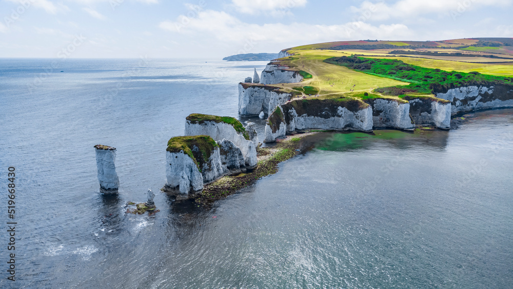 Old Harry Rocks are three chalk formations, including a stack and a ...
