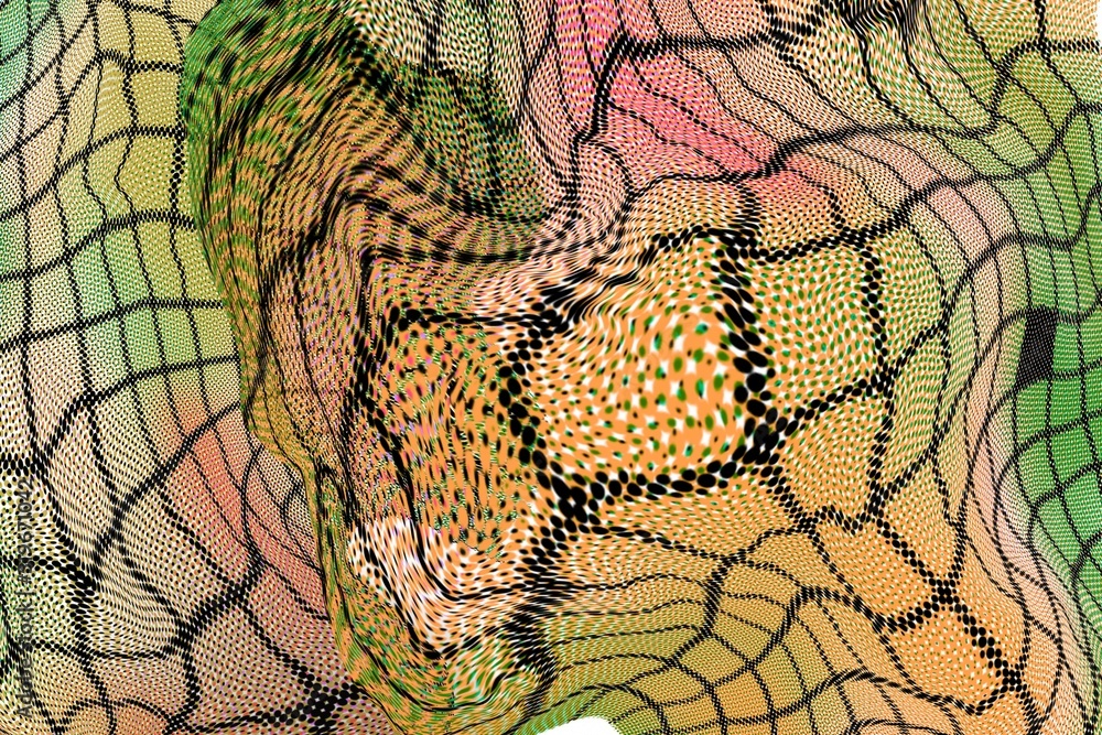 abstract 3D Matrix Space movement Grid in motion, futuristic concept ...