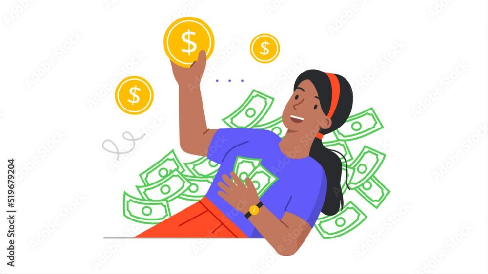 Vídeo do Stock: Richness And Poverty. Moving young billionaire girl ...