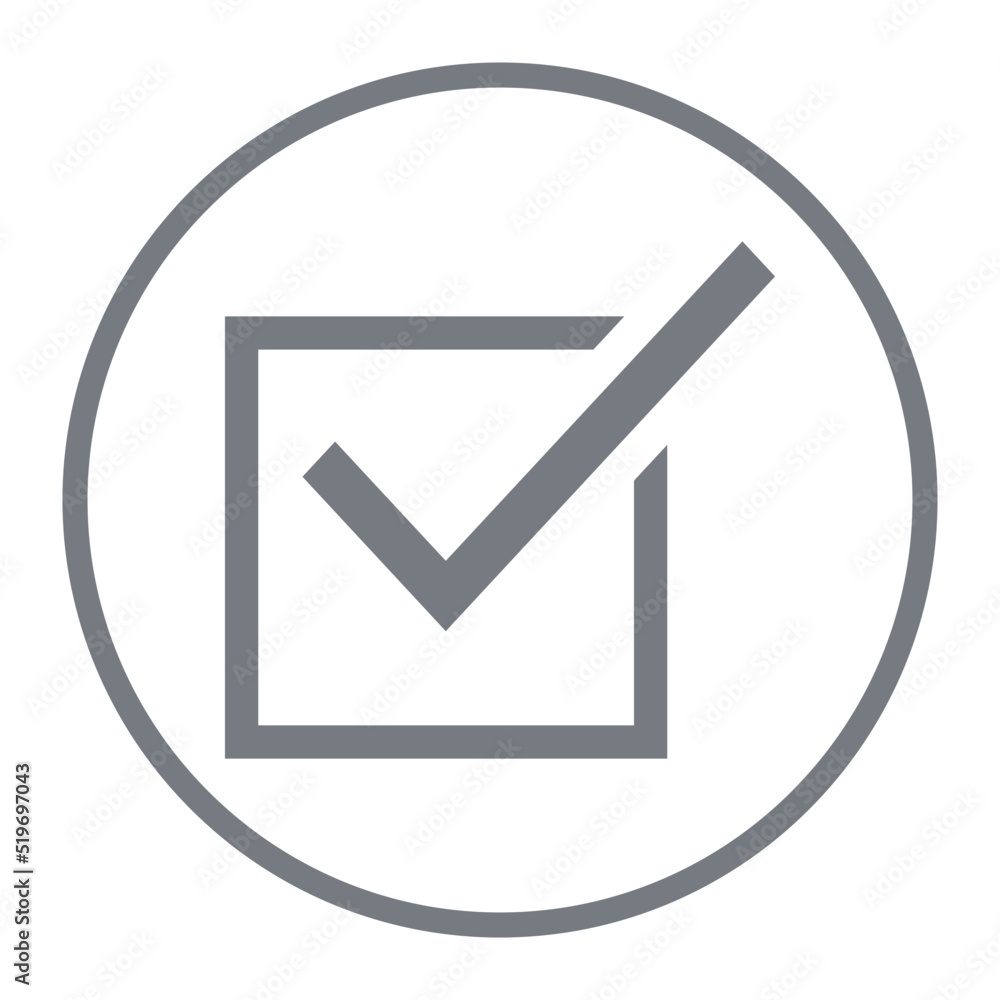 Accept, check, checkbox, ok, tick, to do icon Stock Vector | Adobe Stock