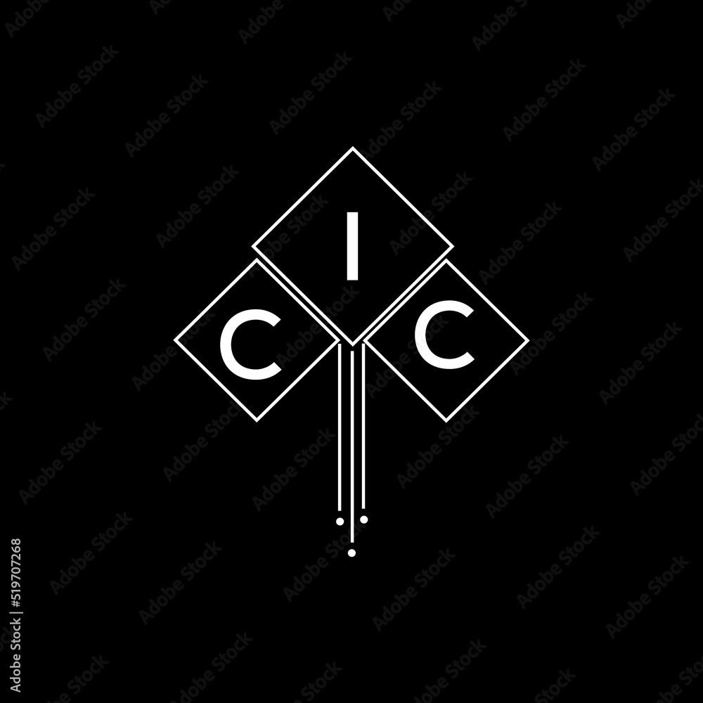CIC letter logo design with white background in illustrator, CIC vector ...