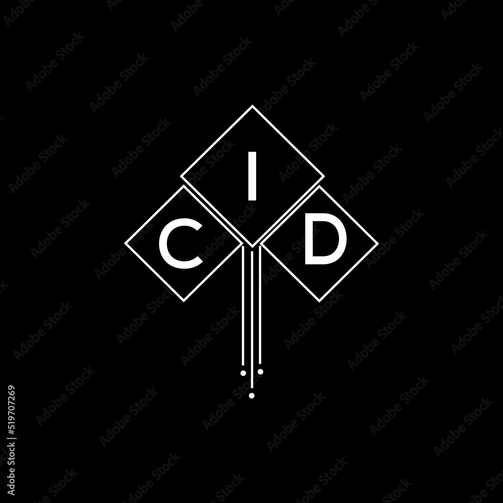 CID letter logo design with white background in illustrator, CID vector ...