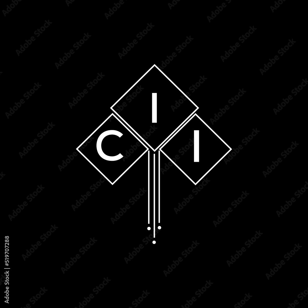 CII letter logo design with white background in illustrator, CII vector ...