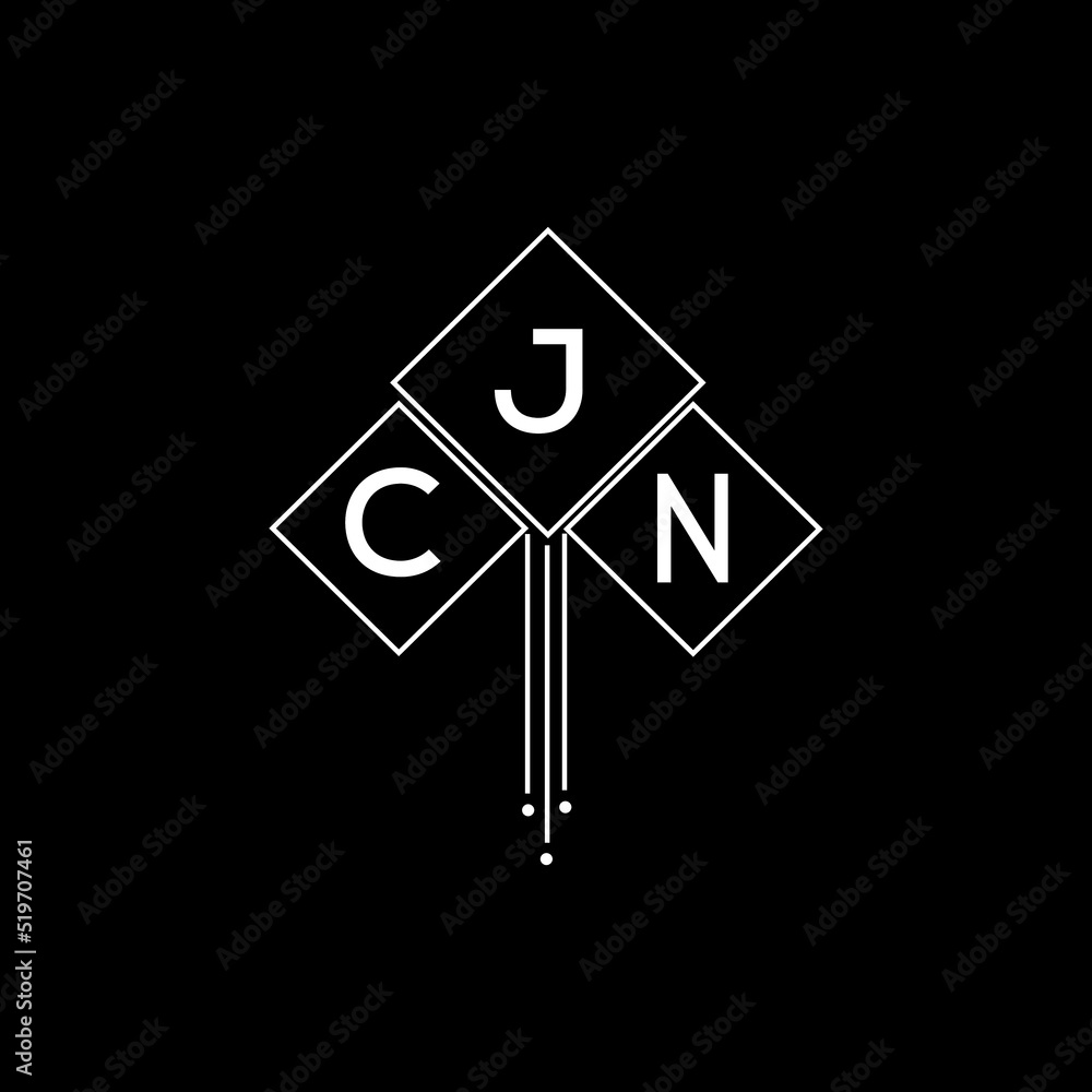 CJN letter logo design with white background in illustrator, CJN vector ...