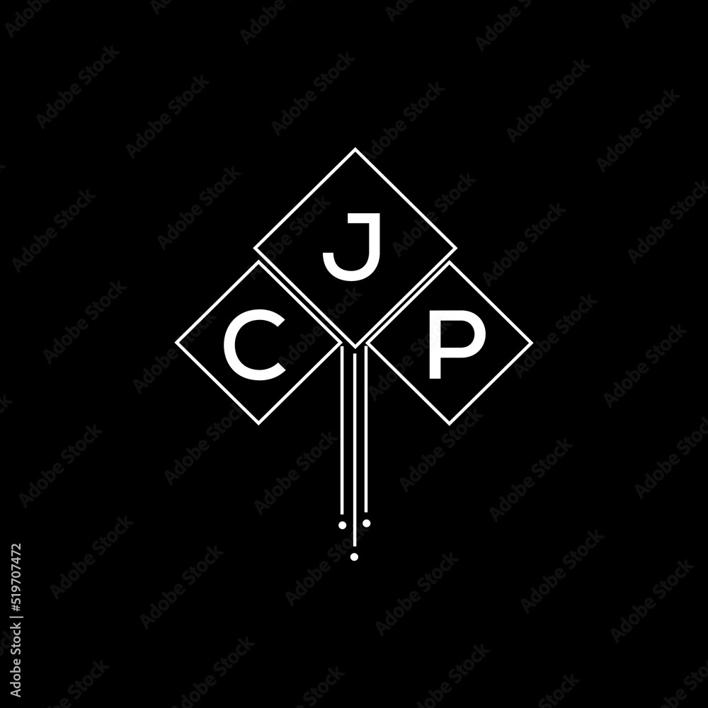 CJP letter logo design with white background in illustrator, CJP vector ...