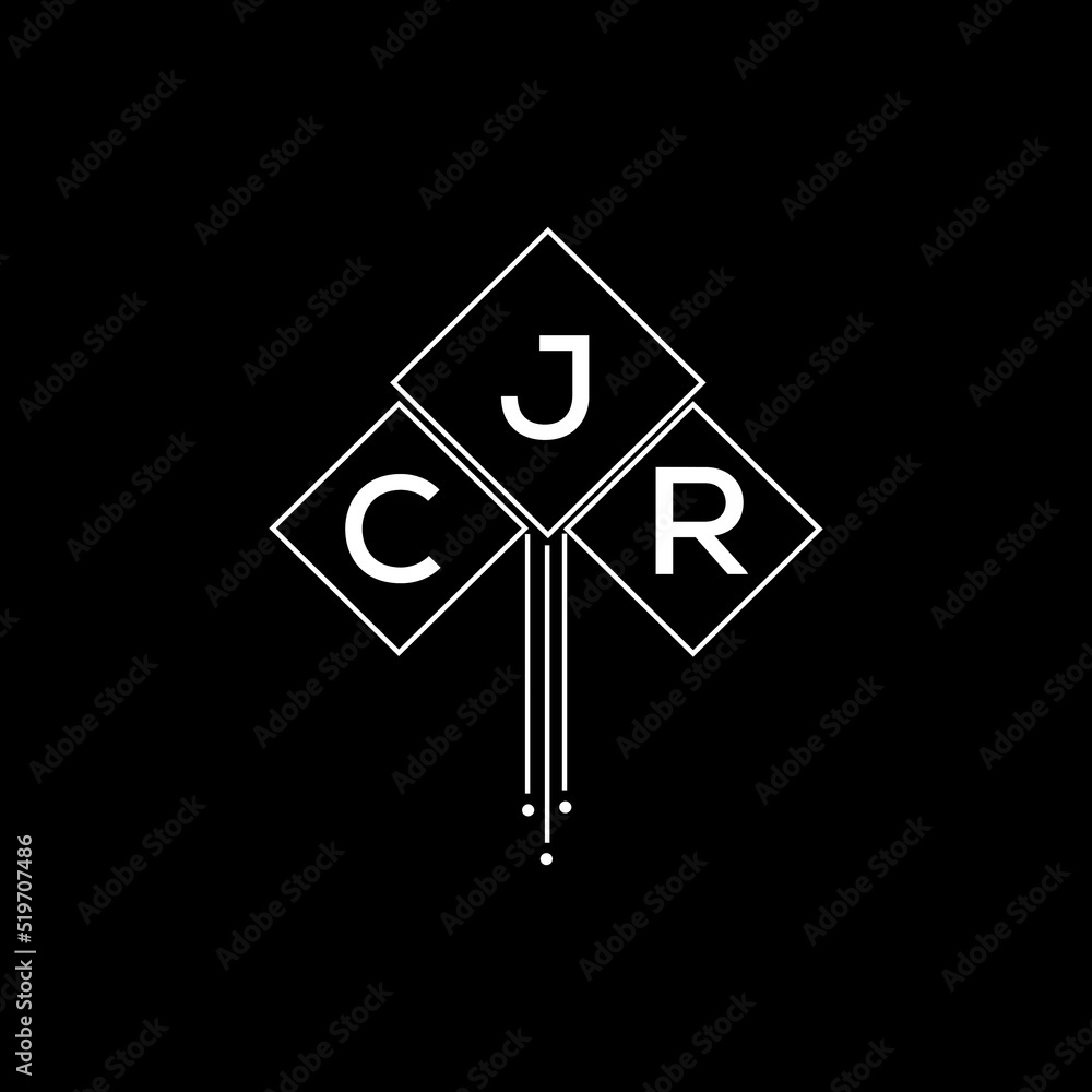 CJR letter logo design with white background in illustrator, CJR vector ...