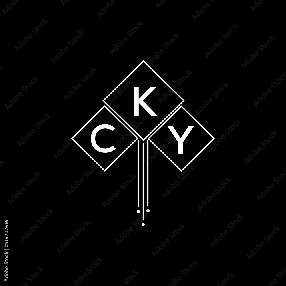 CKY letter logo design with white background in illustrator, CKY vector ...