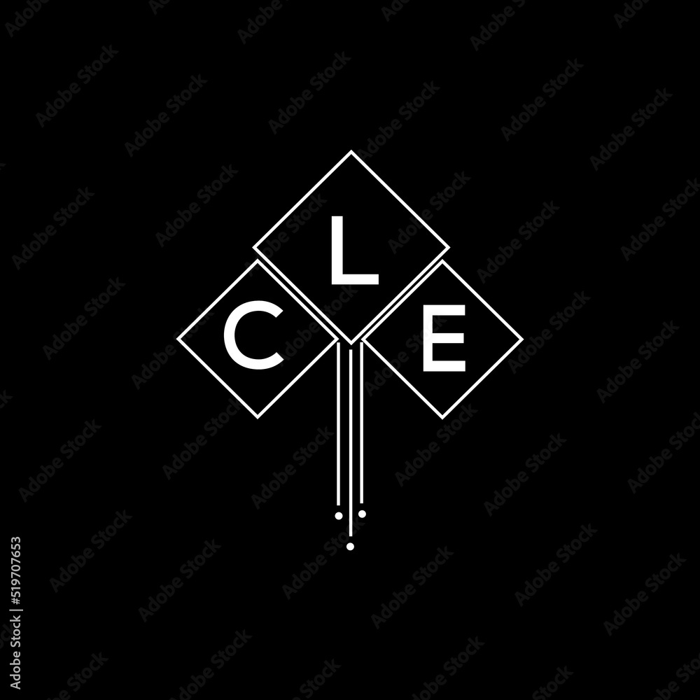 CLE letter logo design with white background in illustrator, CLE vector ...