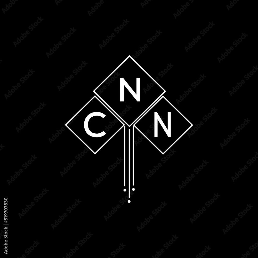CNN letter logo design with white background in illustrator, CNN vector ...