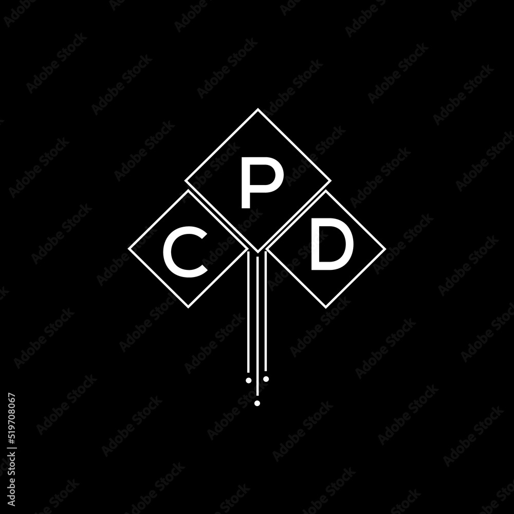 CPD letter logo design with white background in illustrator, CPD vector ...