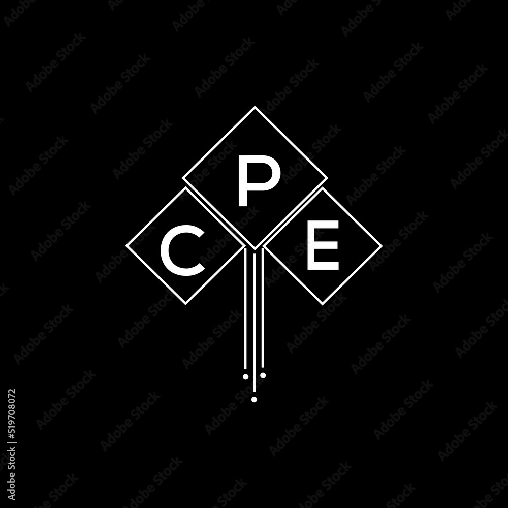 CPE letter logo design with white background in illustrator, CPE vector ...