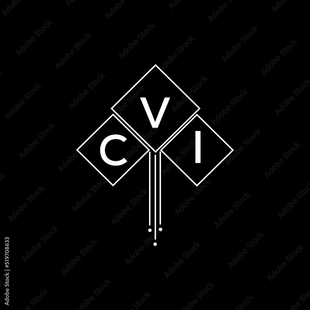 CVI letter logo design with white background in illustrator, CVI vector ...