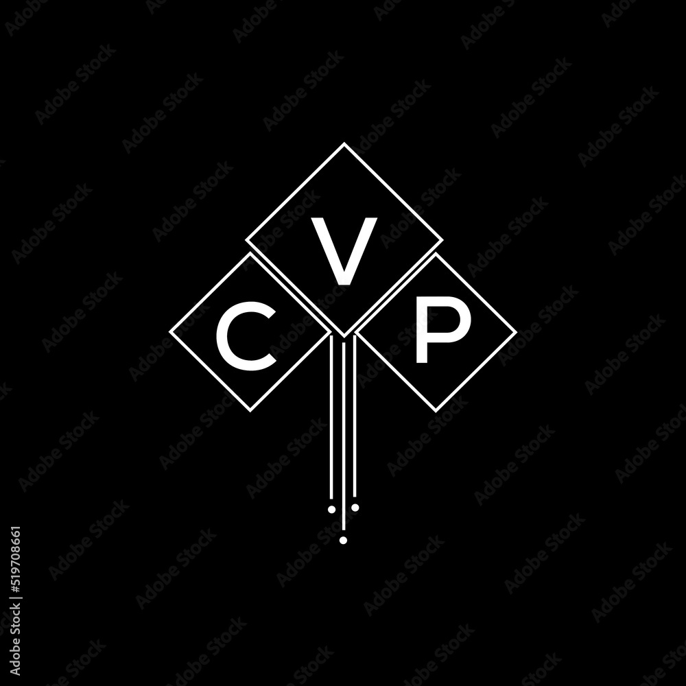 CVP letter logo design with white background in illustrator, CVP vector ...