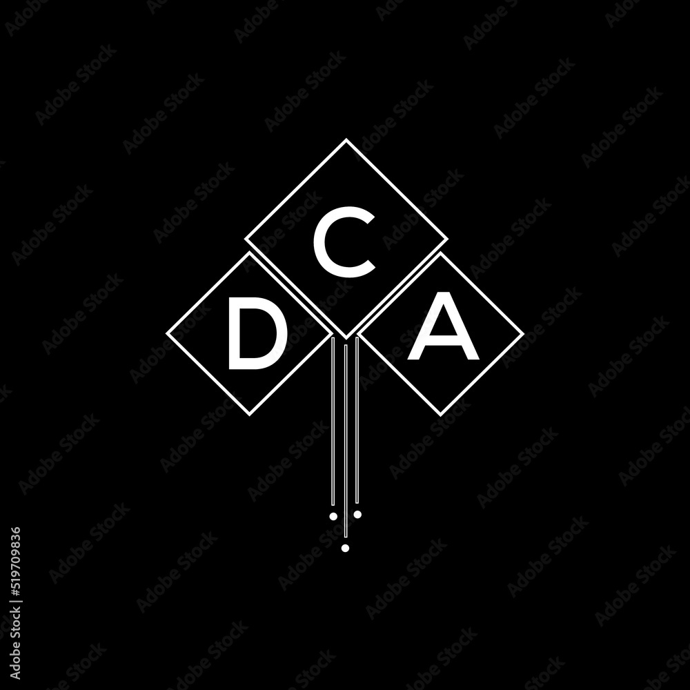 DCA letter logo design with white background in illustrator, DCA vector ...