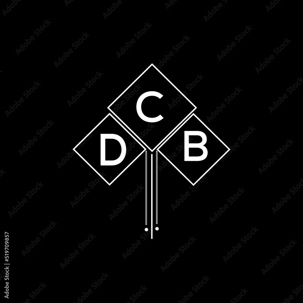 DCB letter logo design with white background in illustrator, DCB vector ...