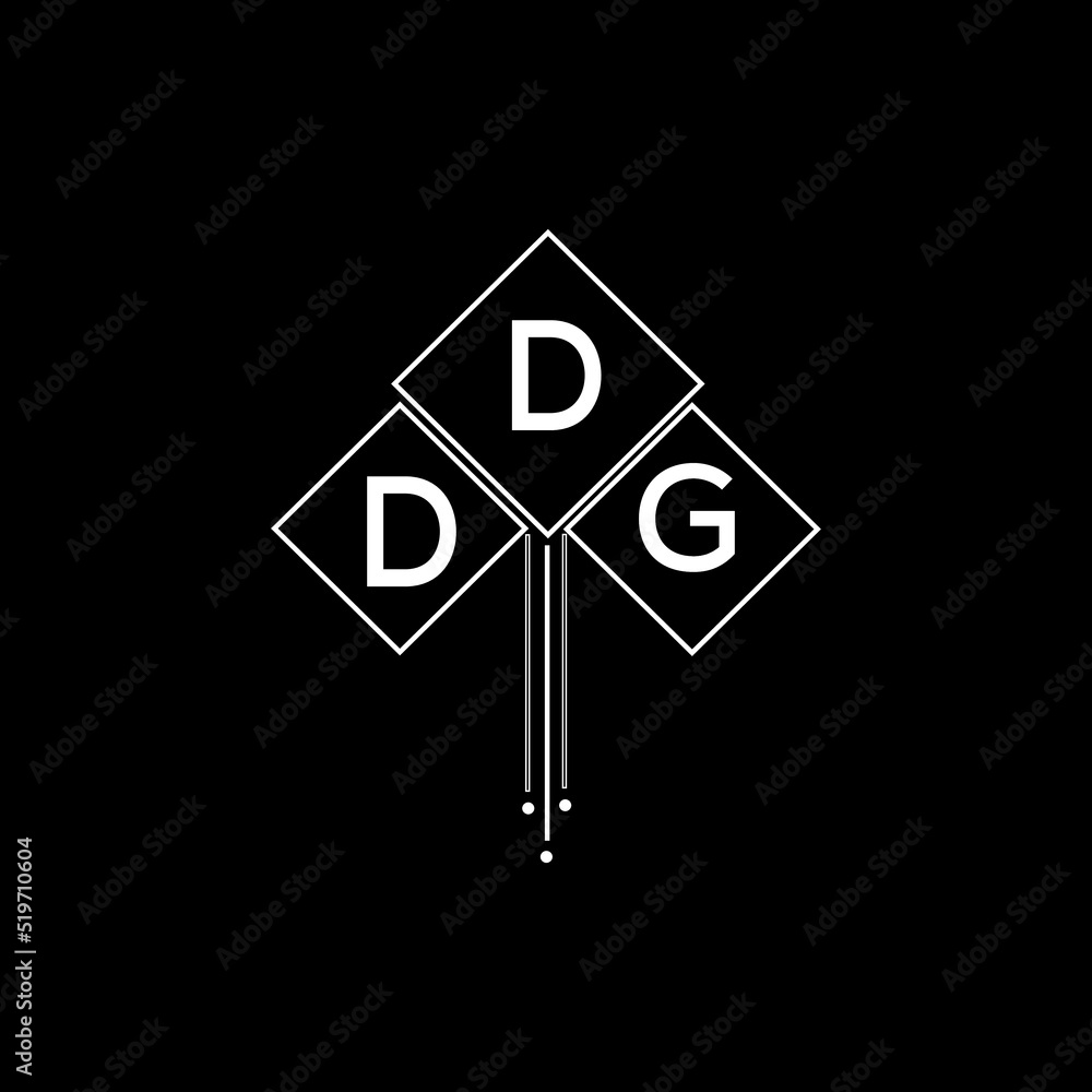DDG letter logo design with white background in illustrator, DDG vector ...