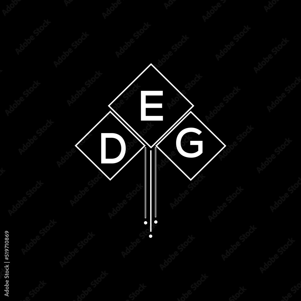 DEG letter logo design with white background in illustrator, DEG vector ...
