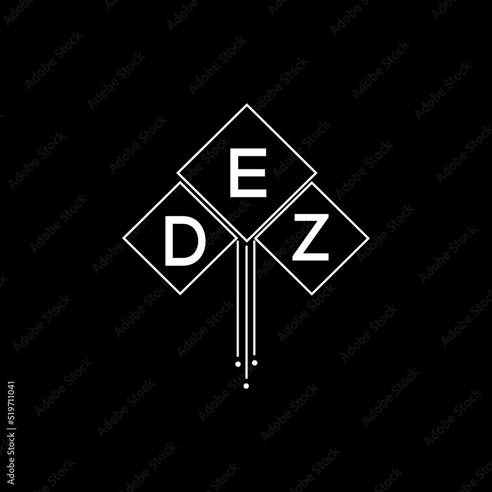 DEZ letter logo design with white background in illustrator, DEZ vector ...
