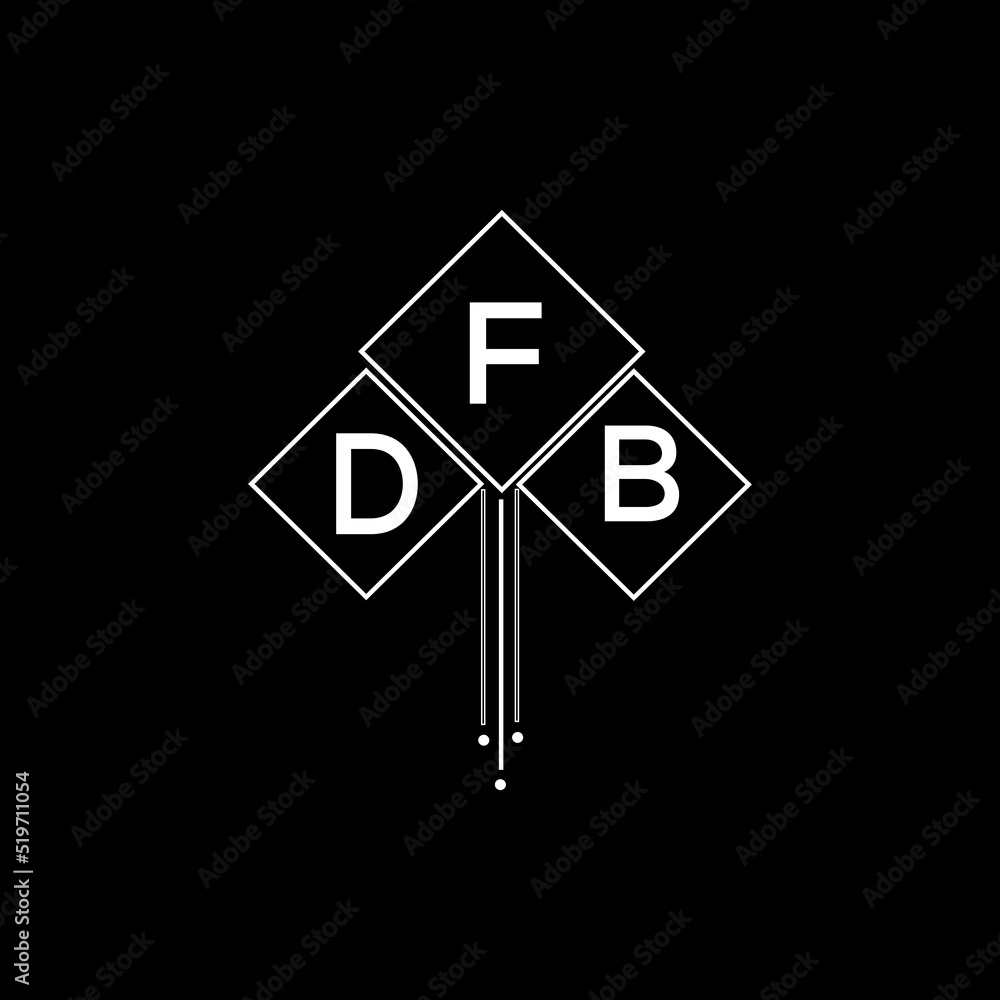 DFB letter logo design with white background in illustrator, DFB vector ...