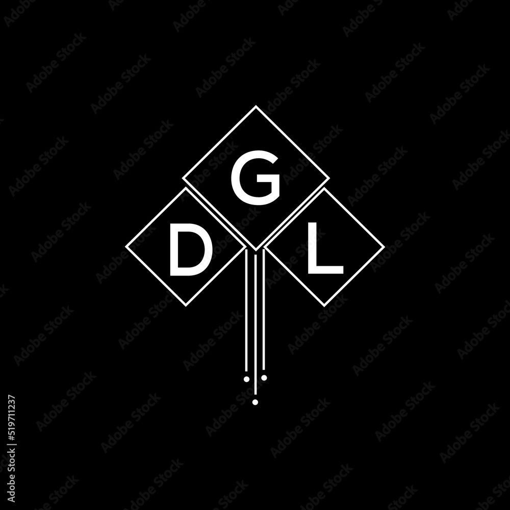 DGL letter logo design with white background in illustrator, DGL vector ...