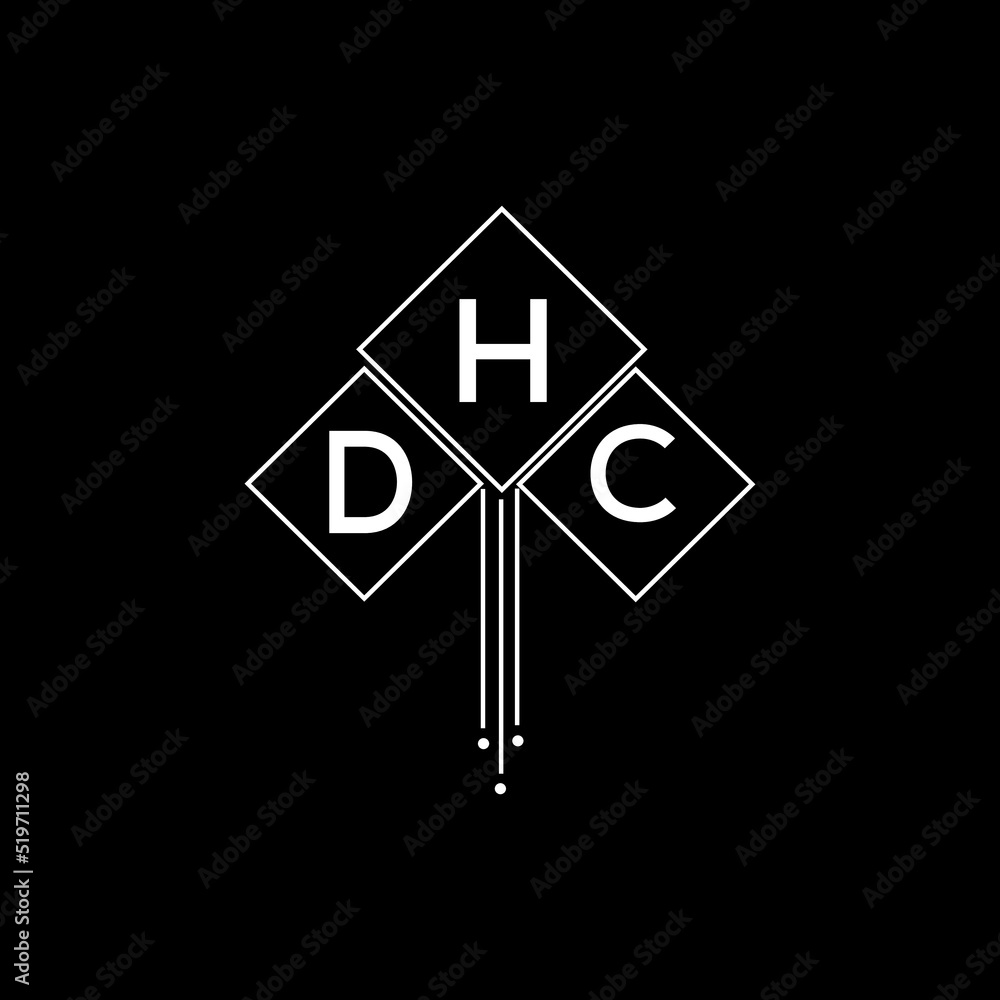 DHC letter logo design with white background in illustrator, DHC vector ...