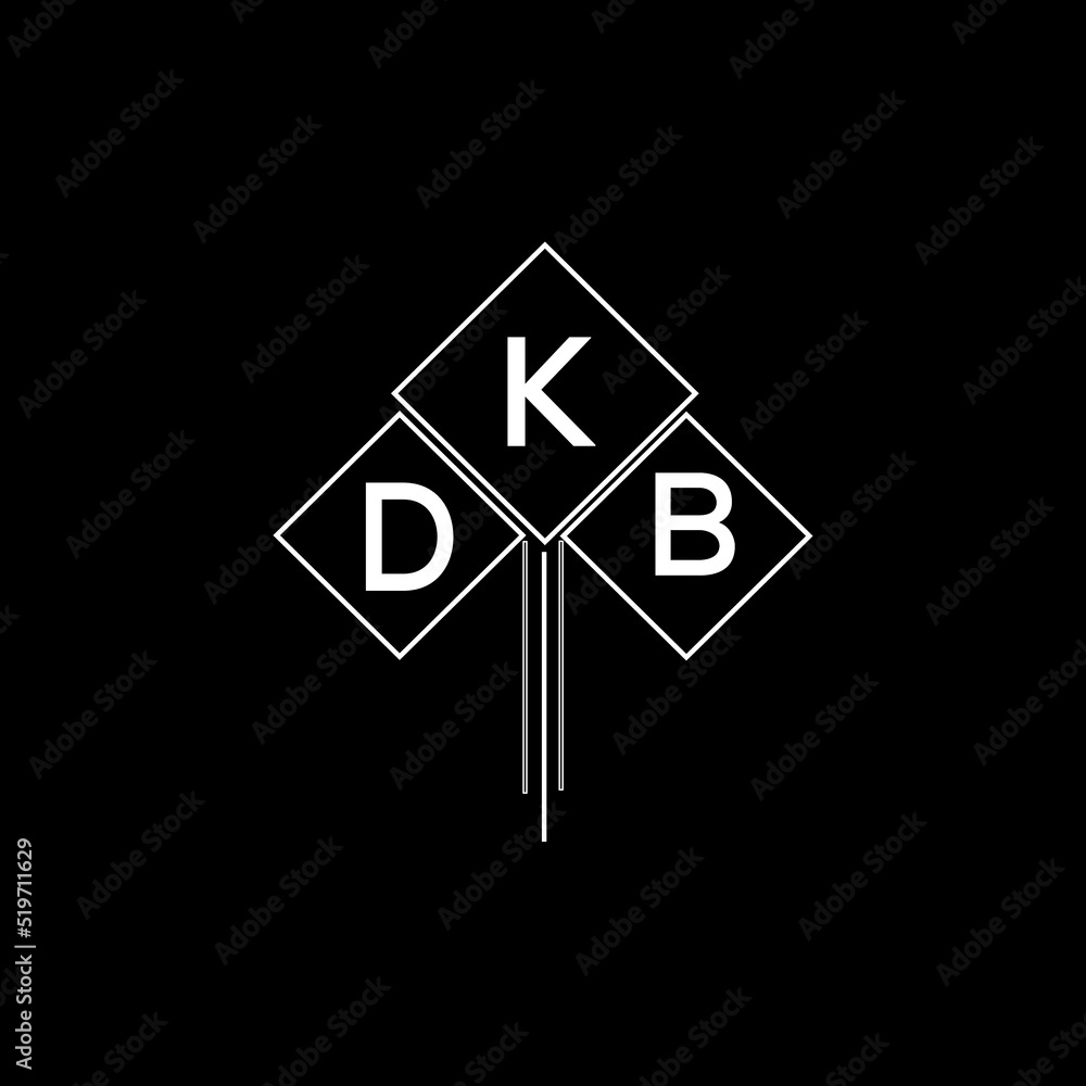 DKB letter logo design with white background in illustrator, DKB vector ...