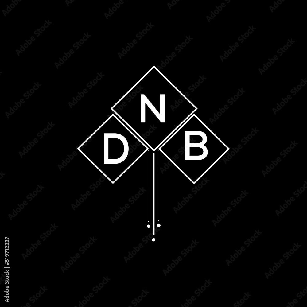 DNB letter logo design with white background in illustrator, DNB vector ...