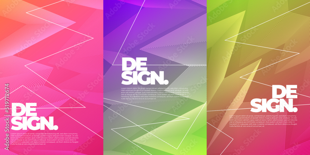 poster template set 3D Text Effect Mockup posters you can change text ...